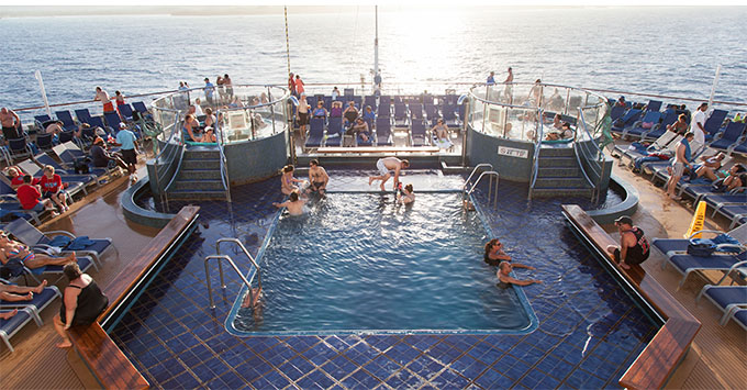 Inside Carnival Splendor Pool