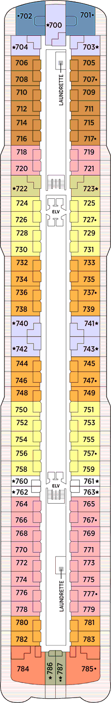 Seven Seas Splendor Deck Plans: Ship Layout, Staterooms & Map - Cruise ...