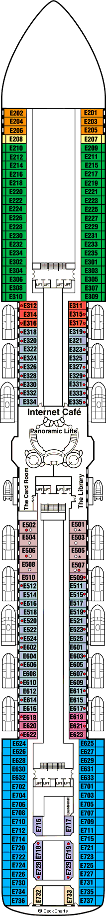 Coral Princess Deck Plans, Ship Layout & Staterooms - Cruise Critic