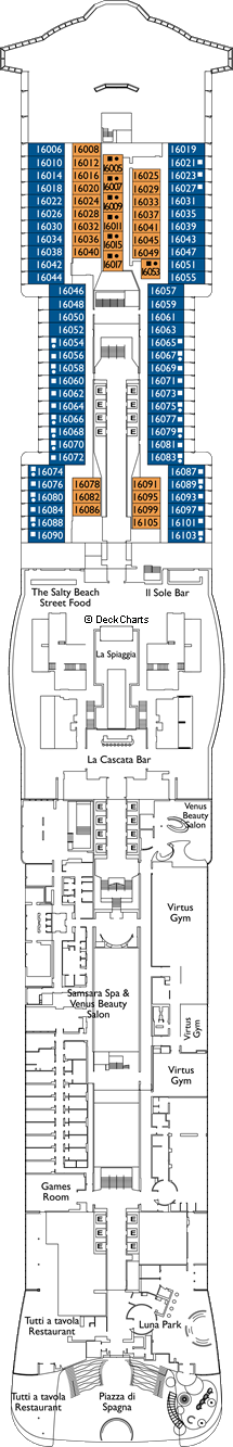 Costa Smeralda Deck Plans: Ship Layout, Staterooms & Map - Cruise Critic