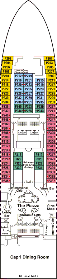 Star Princess Deck Plans, Ship Layout & Staterooms - Cruise Critic