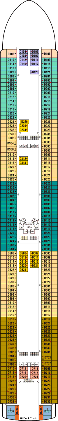 Ruby Princess Deck Plans, Ship Layout & Staterooms - Cruise Critic